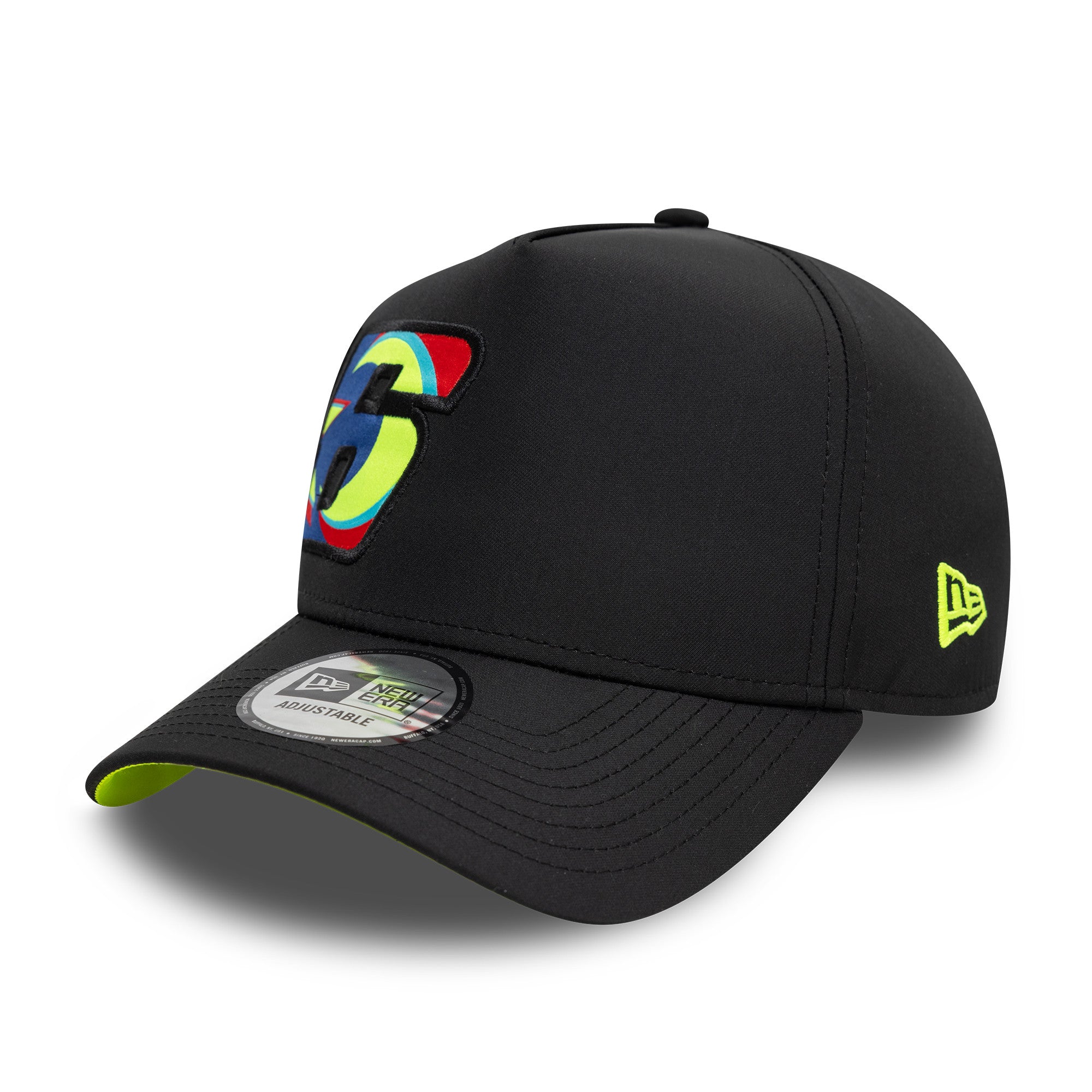VR46 Moon Sun Trucker Cap Adults - Black/Neon Yellow | TheRaceWorks
