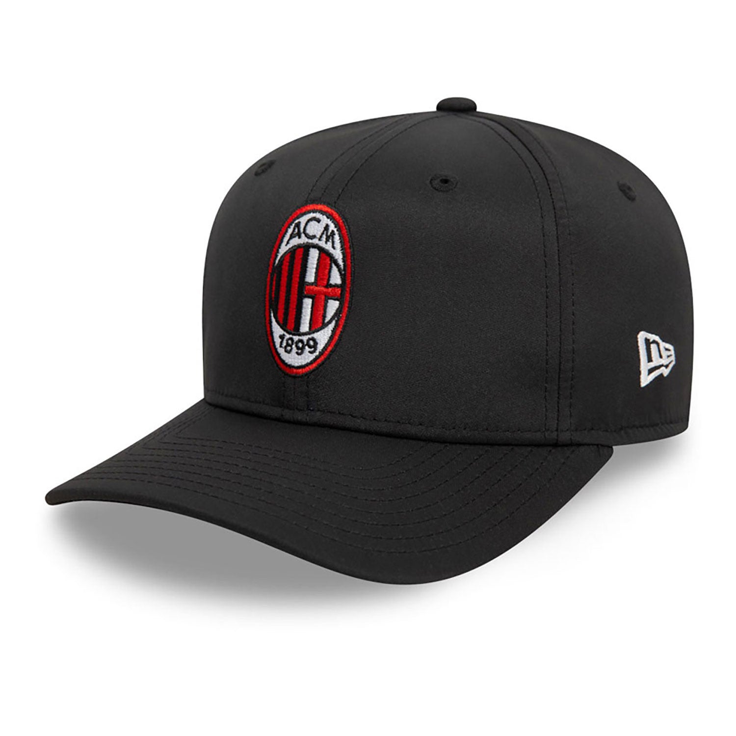 AC Milan Core 9Seventy Cap Stretch Snap Adults - Black | TheRaceWorks