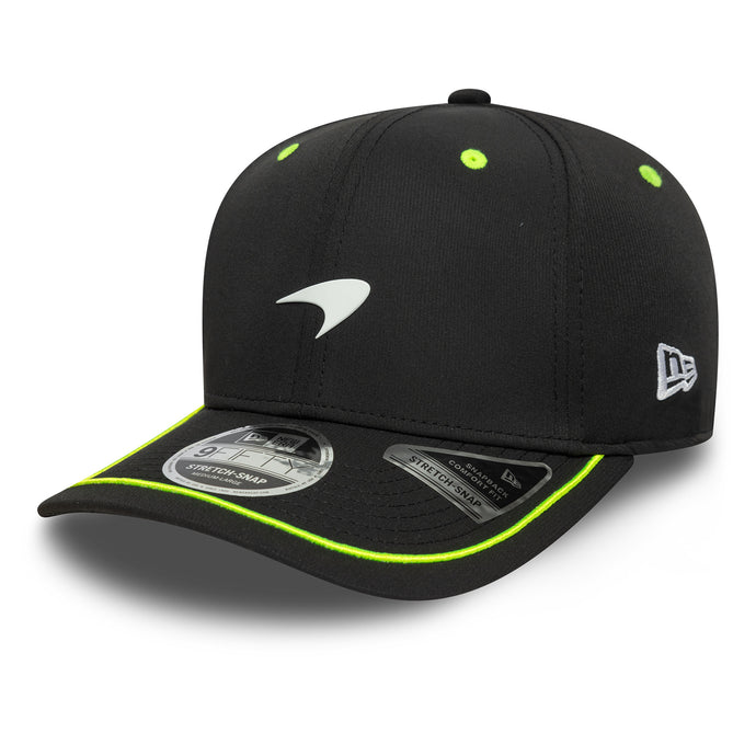 McLaren Racing F1 Pop 9Fifty Cap Stretch Snap Adults - Black | TheRaceWorks
