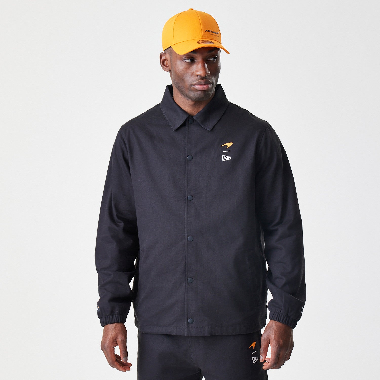 McLaren Racing F1 Coaches Jacket Adults - Black | TheRaceWorks