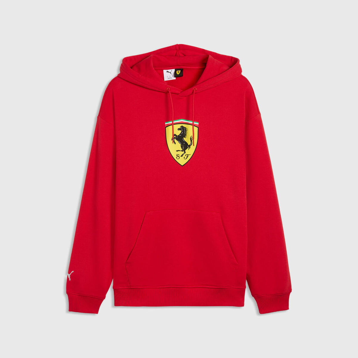 Scuderia Ferrari F1 Big Shield Hoodie Mens - Rosso Corsa | TheRaceWorks
