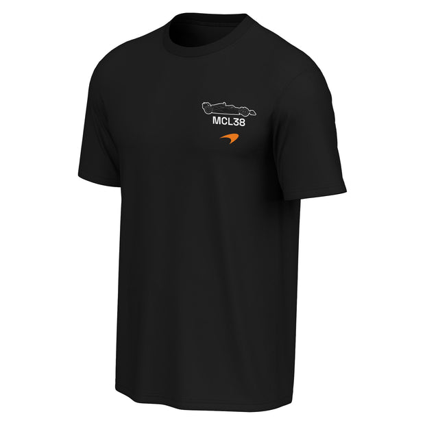 McLaren Racing F1 MCL38 Car Short Sleeve Tee Mens - Black | TheRaceWorks