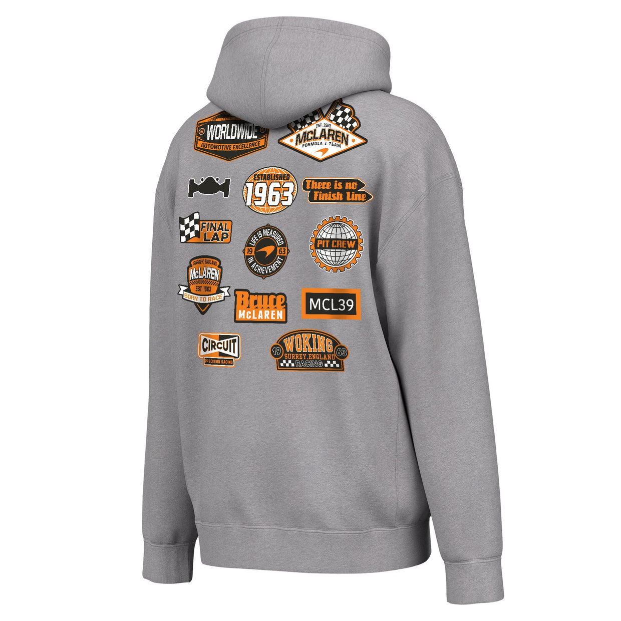 McLaren Racing F1 Magic Pullover Fleece Hoodie Mens - Grey | TheRaceWorks