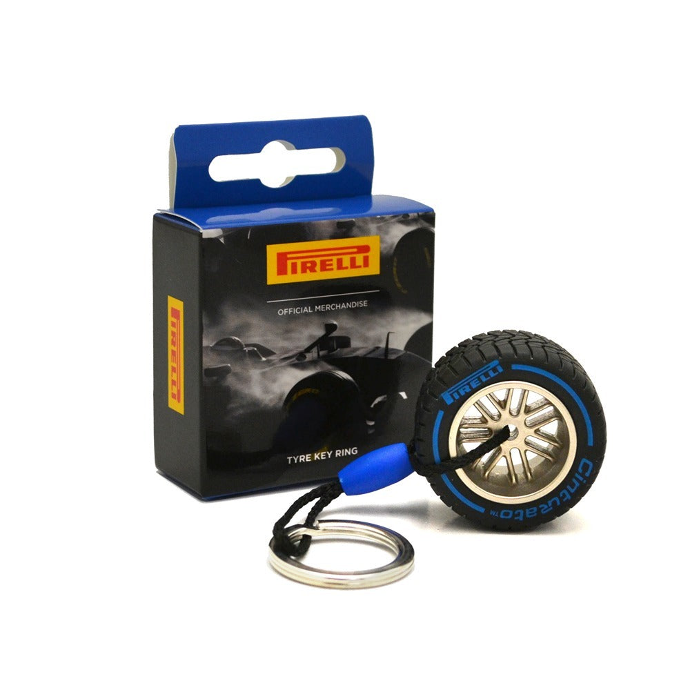 Pirelli Tyre Keyring - Blue (Wet) | TheRaceWorks